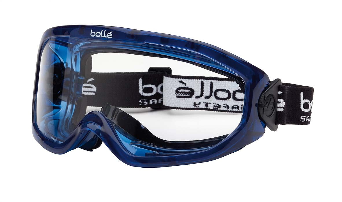 Bolle Blast Safety Goggles 1669101 (Top Vent Closed) (Clear Lens)